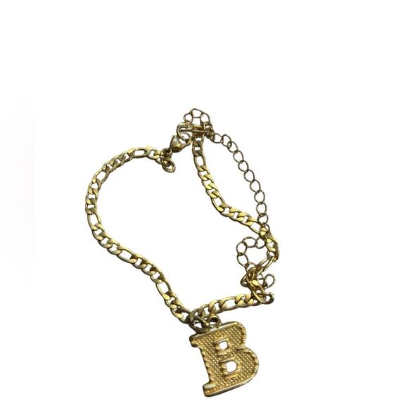 Jewelry | Goldcolored Letter B Anklet Bracelet | Poshmark